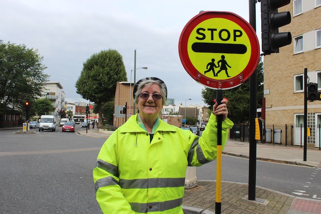 Lollipop lady back on the roads for 43rd year running | Westminster Extra