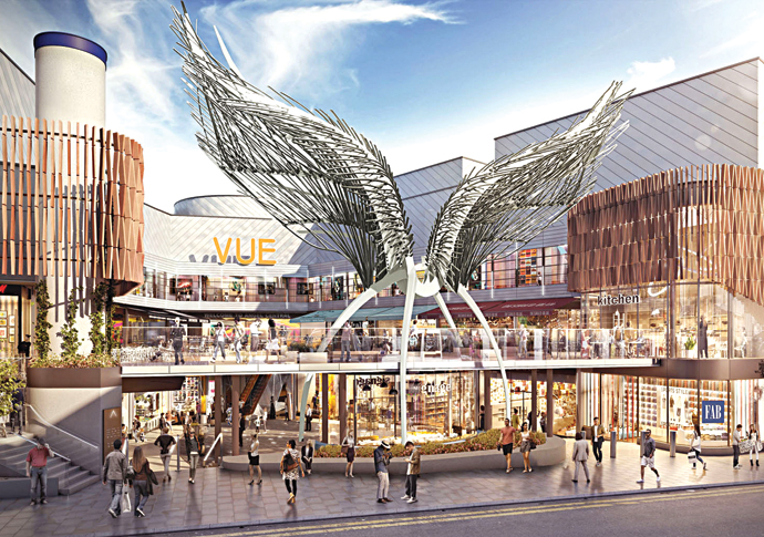 Angel Wings are saved as sculpture is put at centre of mall's £11m ...