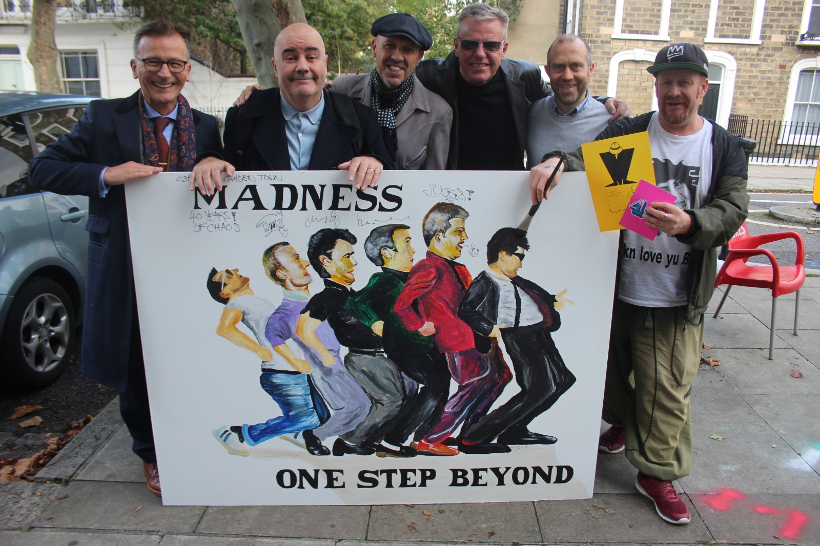 Madness sign new One Step Beyond artwork at Camden Town deli ...